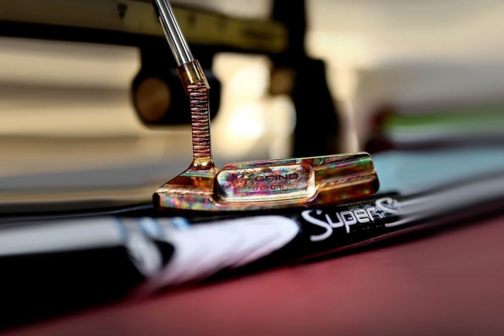 Tuned Neck Gold Burning Putter - Itobori Golf Shop
